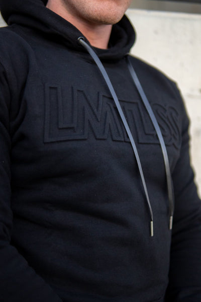 Men’s Embossed Hood – Black – Lmtlsslocker